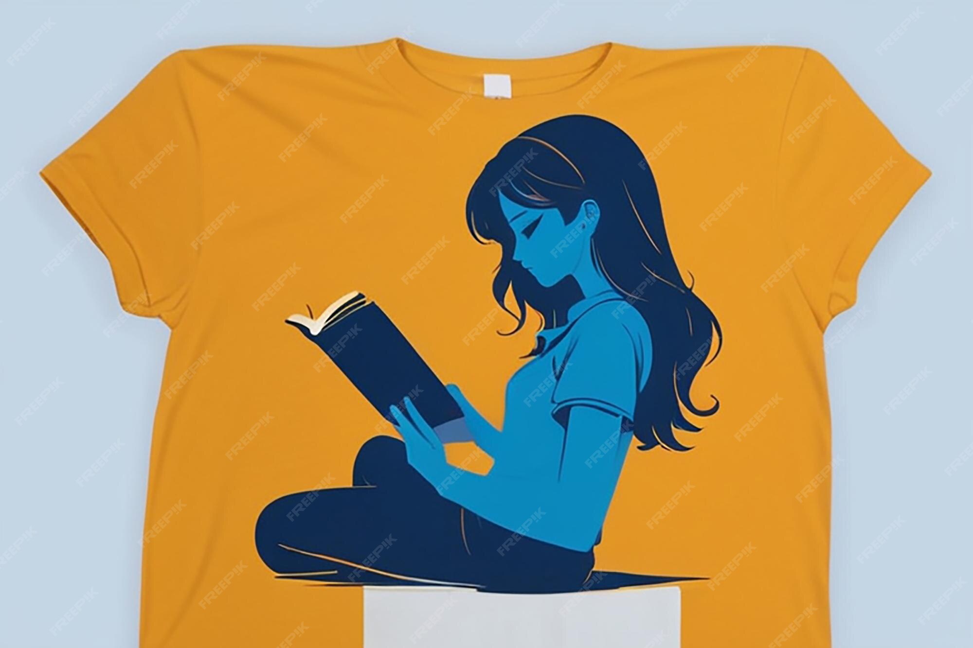 Premium Photo Anime Girl Reading Book Sitting In Books Chair