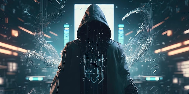 Premium Photo | Anonymous cyberpunk hacker ai generated Premium Photo | Anonymous cyberpunk hacker ai generated