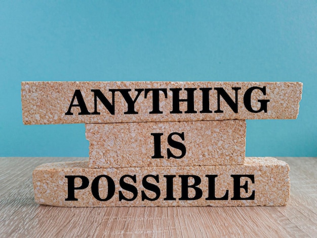 Premium Photo | Anything is possible symbol Concept words Anything is ... Premium Photo | Anything is possible symbol Concept words Anything is ...