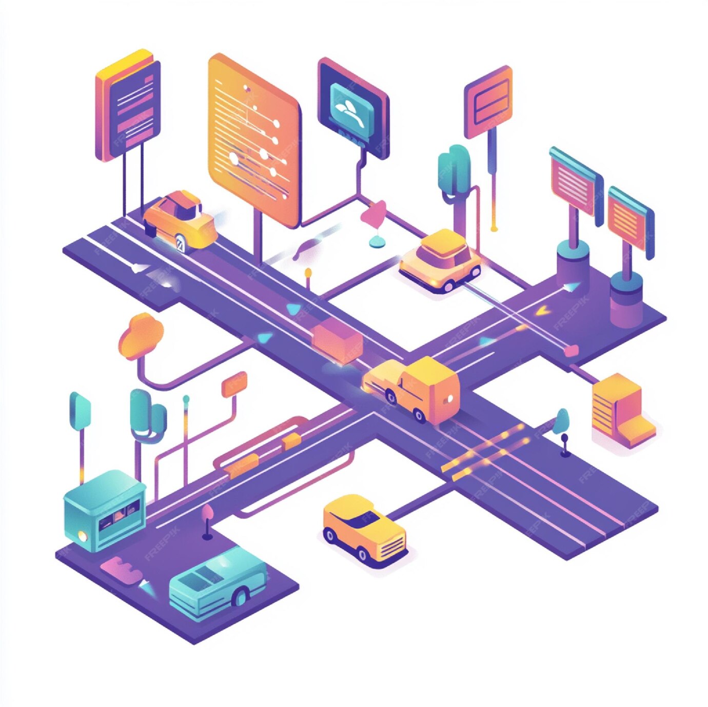 An API gateway directing traffic to different microservices in a ...