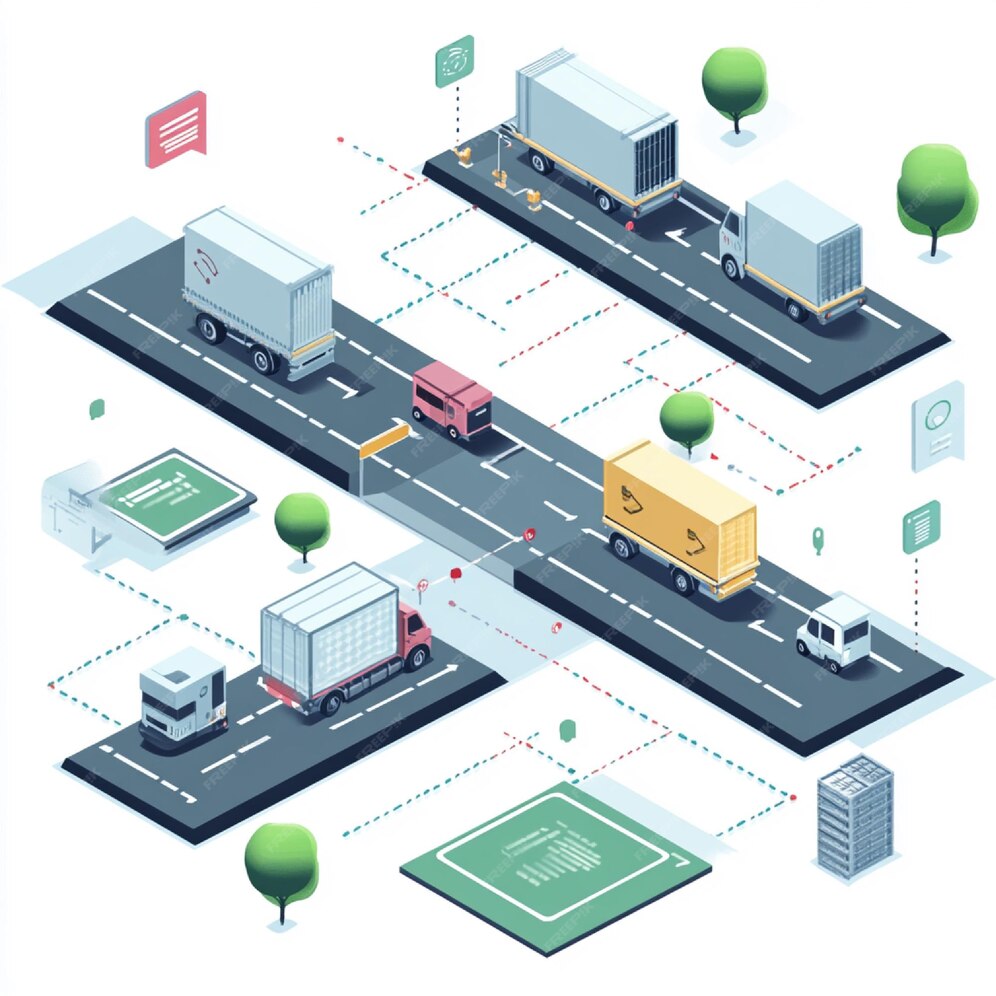 An API gateway directing traffic to different microservices in a ...