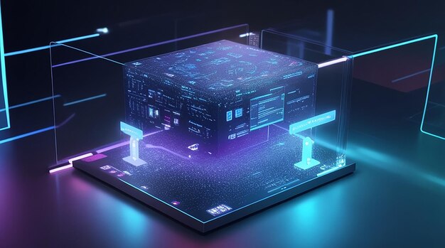 Premium AI Image | Application programming interface hologram Premium AI Image | Application programming interface hologram