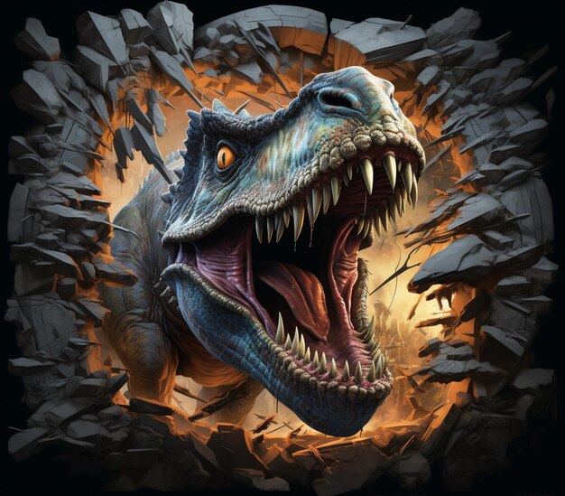 Premium Photo | Arafed dinosaur with open mouth and sharp teeth ... Premium Photo | Arafed dinosaur with open mouth and sharp teeth ...