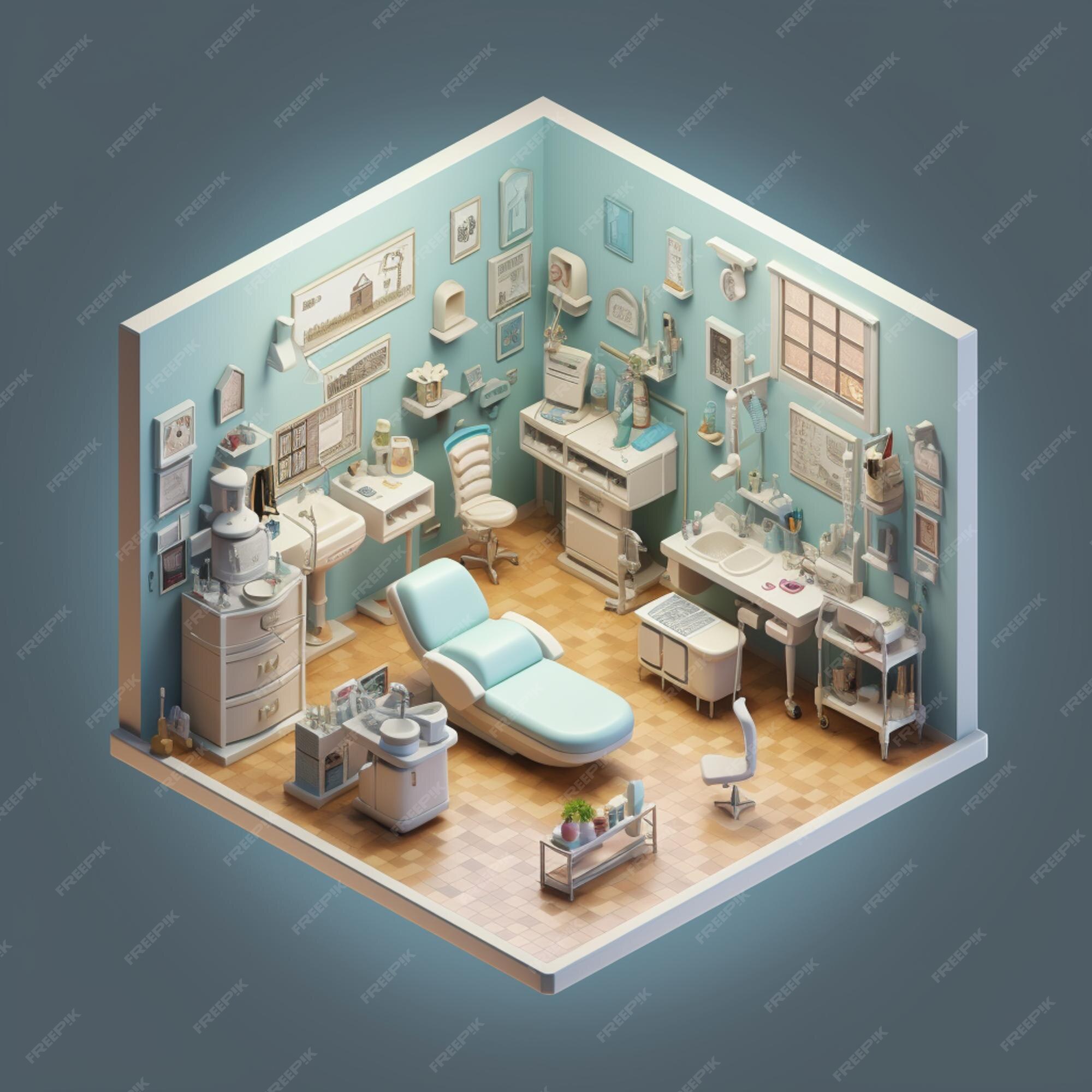 Premium AI Image | Arafed view of a hospital room with a bed generative ai Premium AI Image | Arafed view of a hospital room with a bed generative ai
