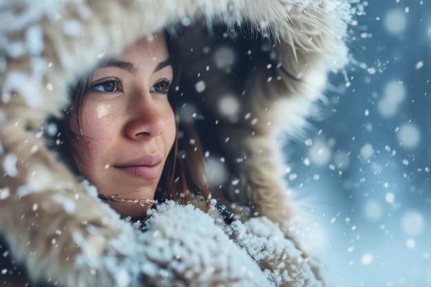 Premium Photo Arctic Eskimo Indigenous Woman Portrait