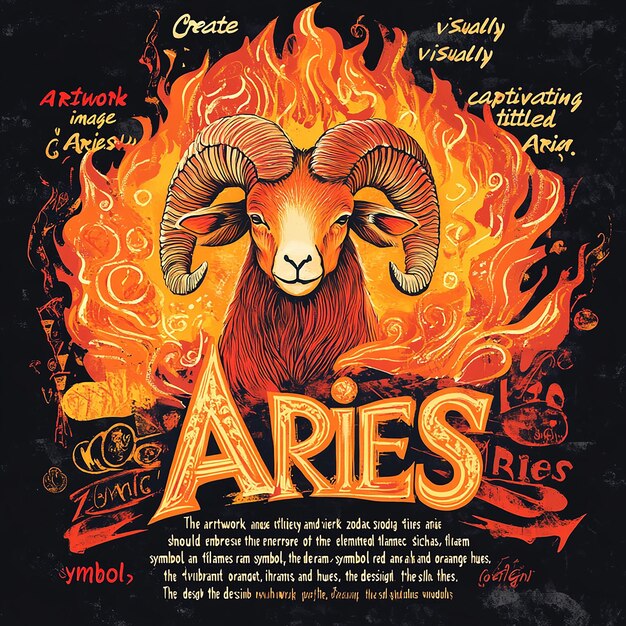 Aries zodiac illustration | Premium AI-generated image Aries zodiac illustration | Premium AI-generated image