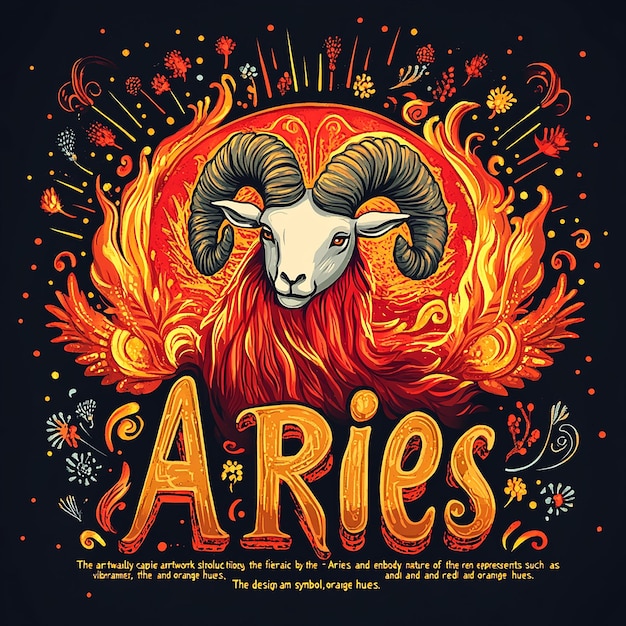 Aries zodiac illustration | Premium AI-generated image Aries zodiac illustration | Premium AI-generated image