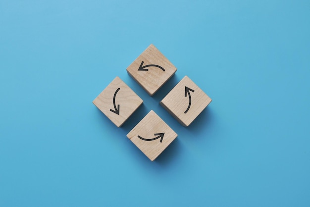 Premium Photo | Arrows moving in a circle. a symbol of movement in a ... Premium Photo | Arrows moving in a circle. a symbol of movement in a ...