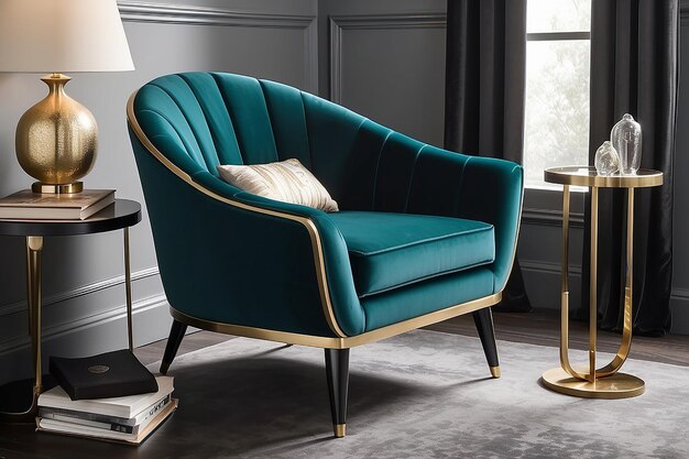 Art deco reading chair store