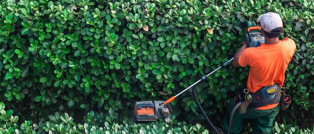 Premium Photo | The Art of Precision Mastering Hedge Trimming at Premium Photo | The Art of Precision Mastering Hedge Trimming at