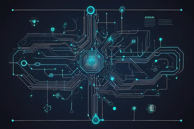 Premium Photo | Artificial intelligence circuit line style Machine ... Premium Photo | Artificial intelligence circuit line style Machine ...
