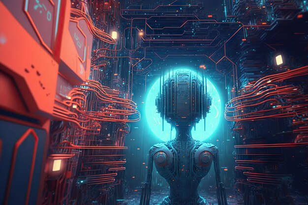 Premium AI Image | Artificial intelligence concept art Premium AI Image | Artificial intelligence concept art