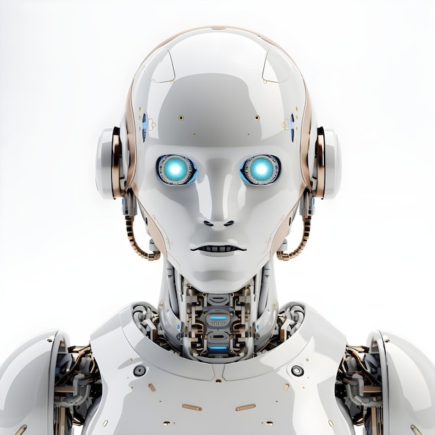 Premium Photo | Artificial Intelligence Futuristic Robot with High Tech ... Premium Photo | Artificial Intelligence Futuristic Robot with High Tech ...