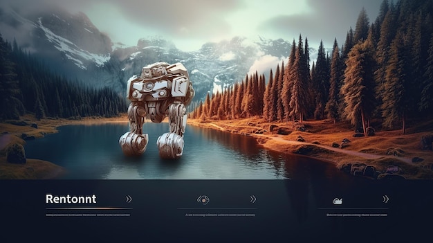 Premium Photo | Artificial intelligence landing page Generative AI Premium Photo | Artificial intelligence landing page Generative AI