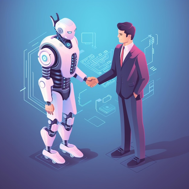Premium AI Image | artificial intelligence partnership Premium AI Image | artificial intelligence partnership