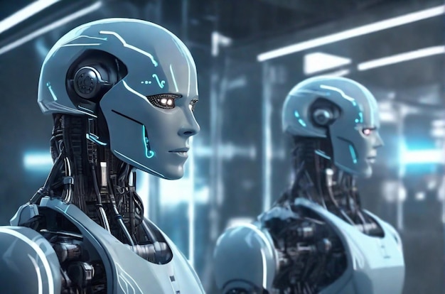 Premium AI Image | artificial intelligence robot Premium AI Image | artificial intelligence robot