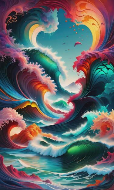 Premium Photo | An artistic rendering of the neural networkgenerated waves Premium Photo | An artistic rendering of the neural networkgenerated waves