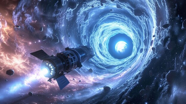 Premium Photo An Artists Rendering Of A Black Hole In Space