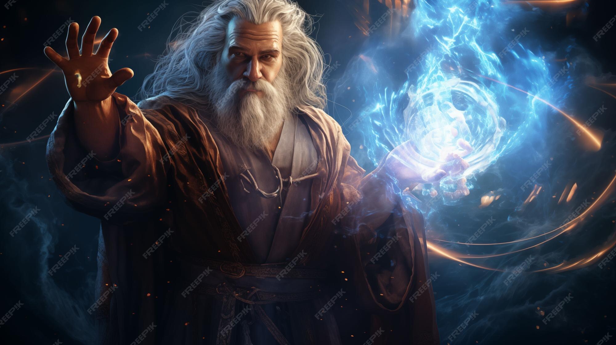 Premium AI Image | Artstyle Depiction of an Older Male Wizard ... Premium AI Image | Artstyle Depiction of an Older Male Wizard ...