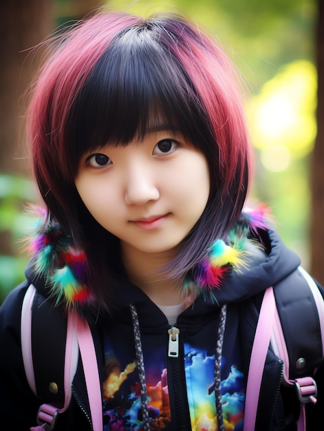 Premium Photo Asian Emo Girl Photo Illustration Of Emo 8967
