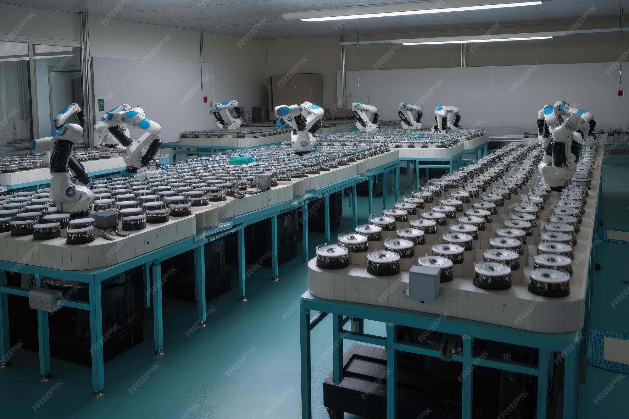 Premium AI Image | Assembly line of cobots each performing precise task ... Premium AI Image | Assembly line of cobots each performing precise task ...
