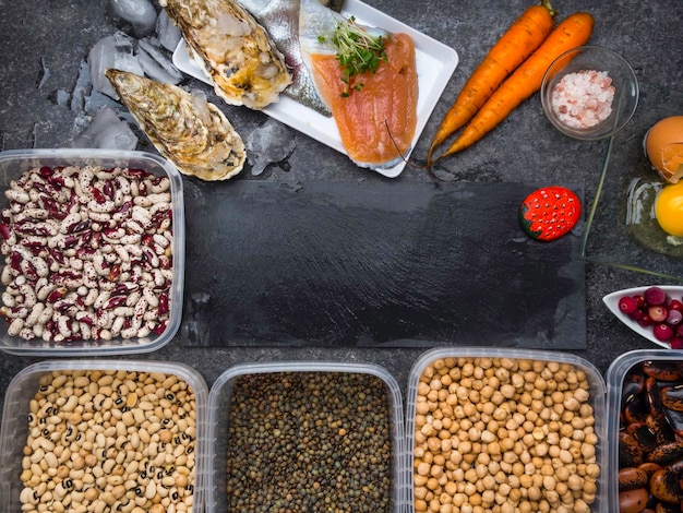 Premium Photo | Assortment of healthy food containing iodine natural ... Premium Photo | Assortment of healthy food containing iodine natural ...