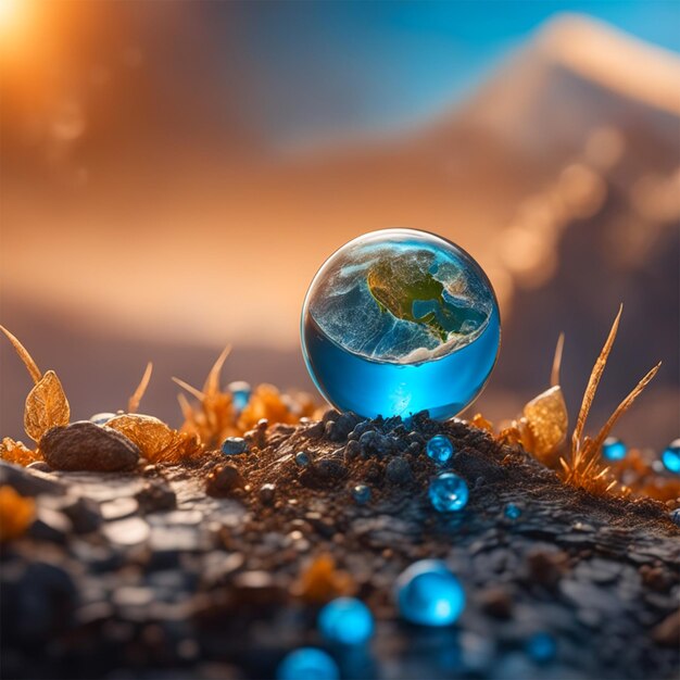 Premium Ai Image Asteroid Crashing Into Earth