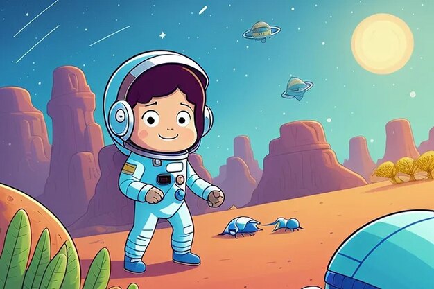 Premium Photo | Astronaut discovering an alien oasis Premium Photo | Astronaut discovering an alien oasis