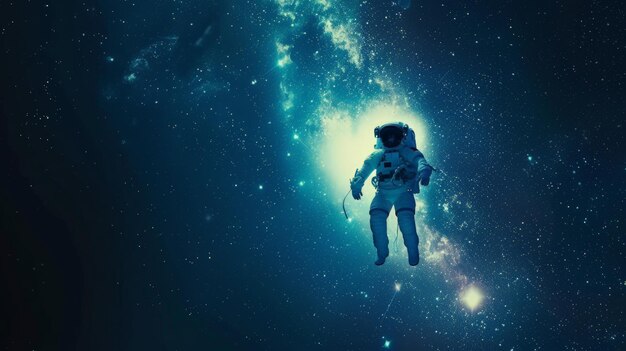 Astronaut Drifting in Space | Premium AI-generated image Astronaut Drifting in Space | Premium AI-generated image