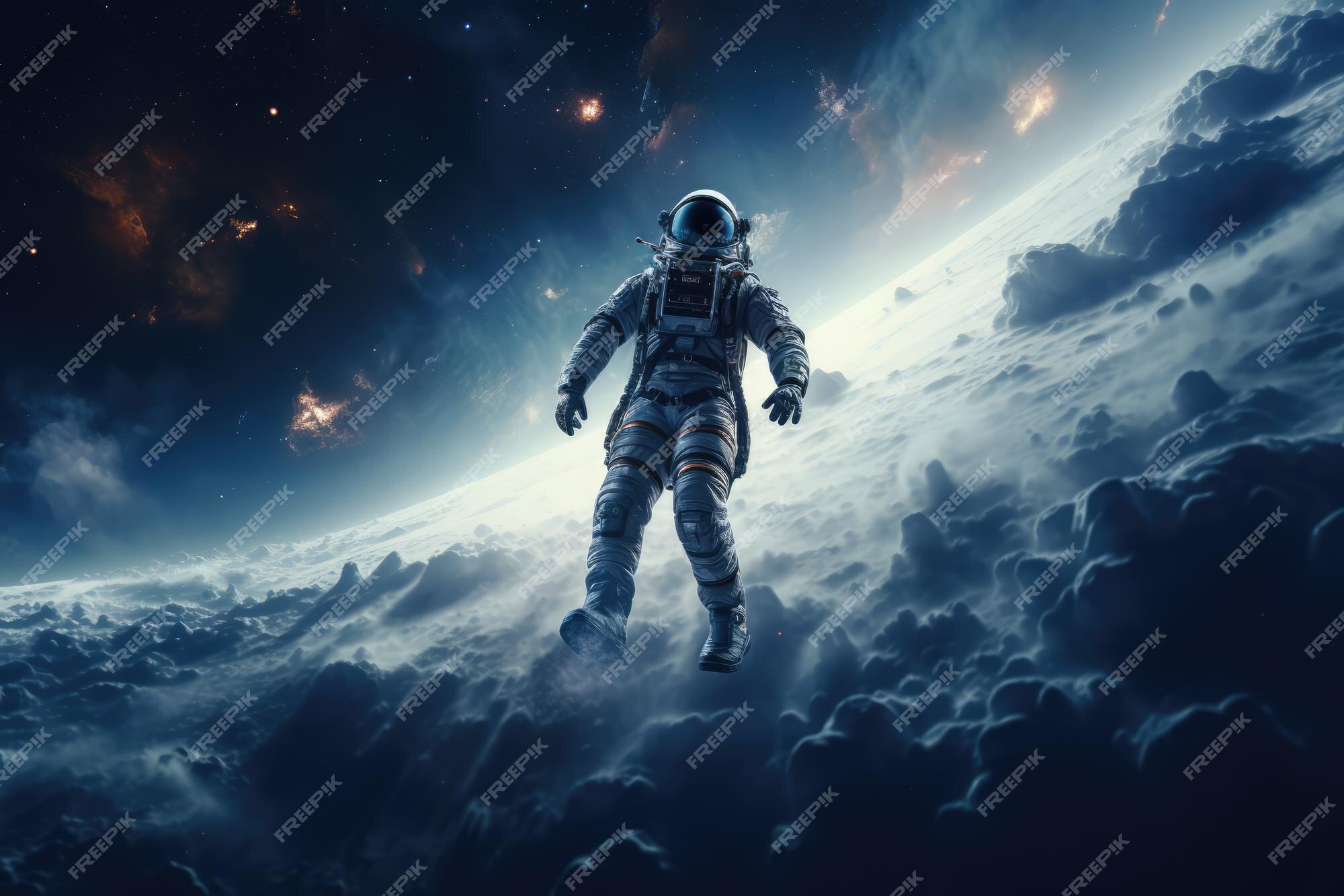 Premium AI Image | Astronaut exploring in outer space Premium AI Image | Astronaut exploring in outer space