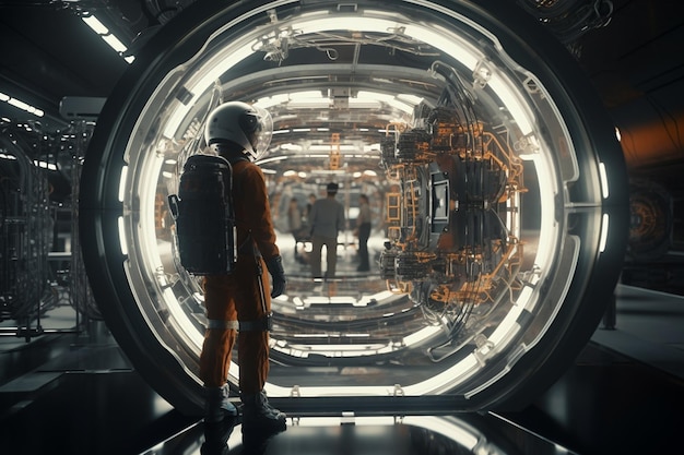 Premium Photo | Astronauts in Space Habitats Premium Photo | Astronauts in Space Habitats
