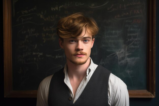 Premium AI Image | An attractive young man standing in front of a ... Premium AI Image | An attractive young man standing in front of a ...