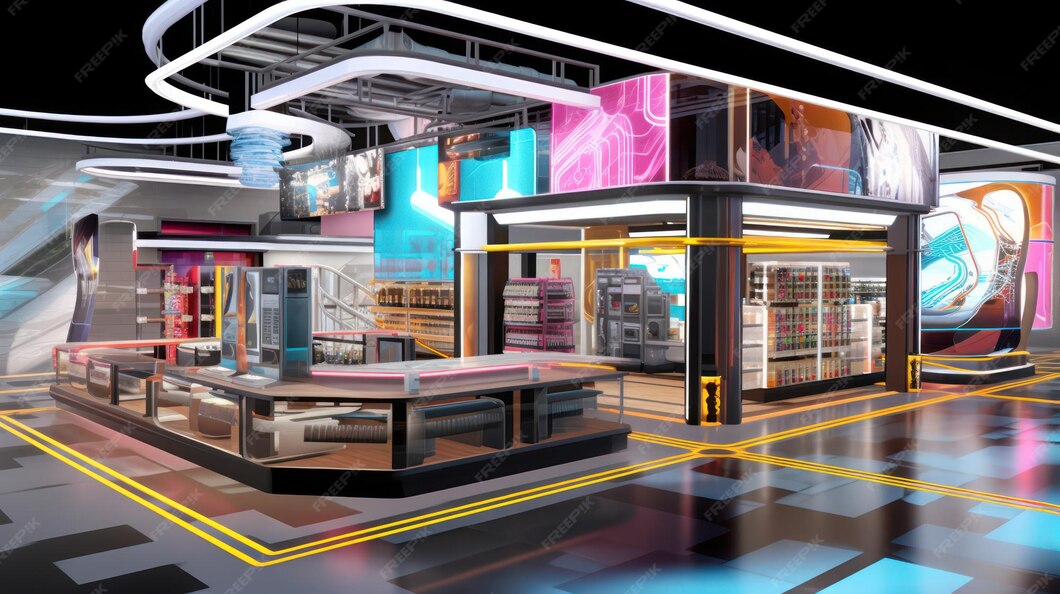 Premium AI Image | Augmented Brilliance Retail Reimagined Premium AI Image | Augmented Brilliance Retail Reimagined
