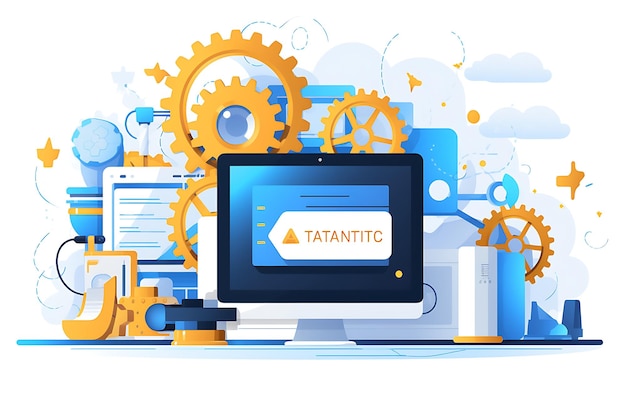Premium Ai Image Automated Testing Abstract Concept Vector Illustration
