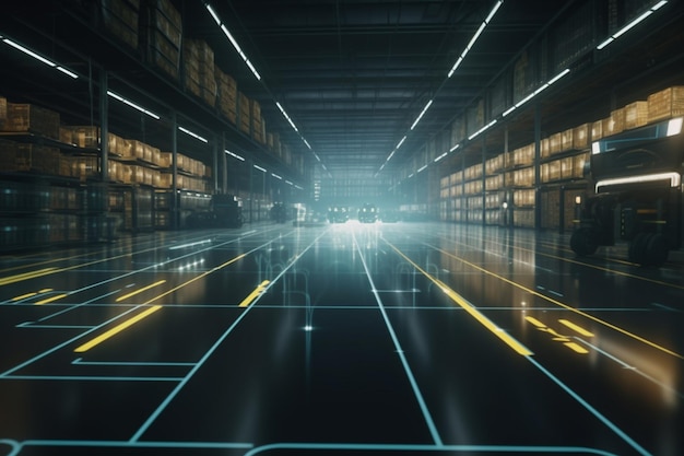 Premium AI Image | Automated Warehouse Management AIControlled Robotics ... Premium AI Image | Automated Warehouse Management AIControlled Robotics ...