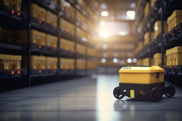Premium AI Image | Automated Warehouse Management AIControlled Robotics ... Premium AI Image | Automated Warehouse Management AIControlled Robotics ...