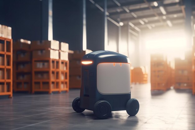 Premium AI Image | Automated Warehouse Management AIControlled Robotics ... Premium AI Image | Automated Warehouse Management AIControlled Robotics ...