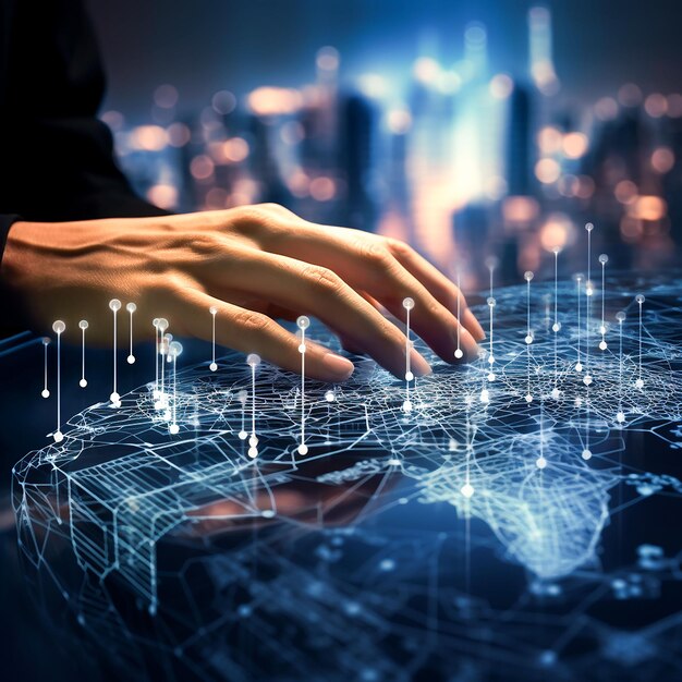 Premium Ai Image Automation Data Analytic With Robot And Digital