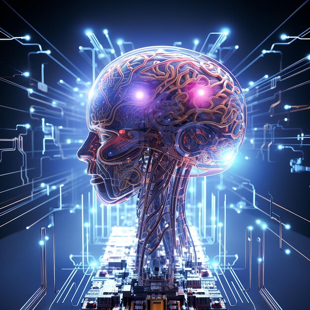 Premium Ai Image Automation Data Analytic With Robot And Digital
