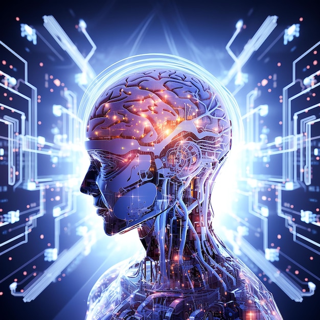 Premium AI Image | automation data analytic with robot and digital ...