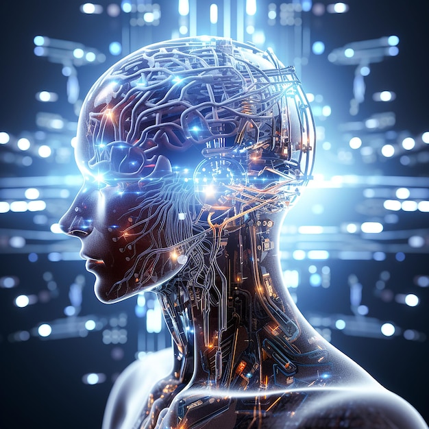 Premium AI Image | automation data analytic with robot and digital ...