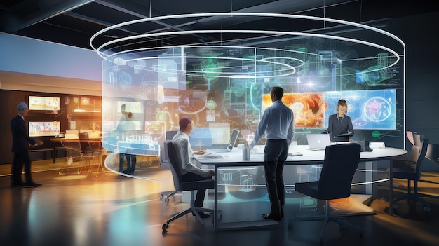 Premium Photo | Automation future innovation background Premium Photo | Automation future innovation background