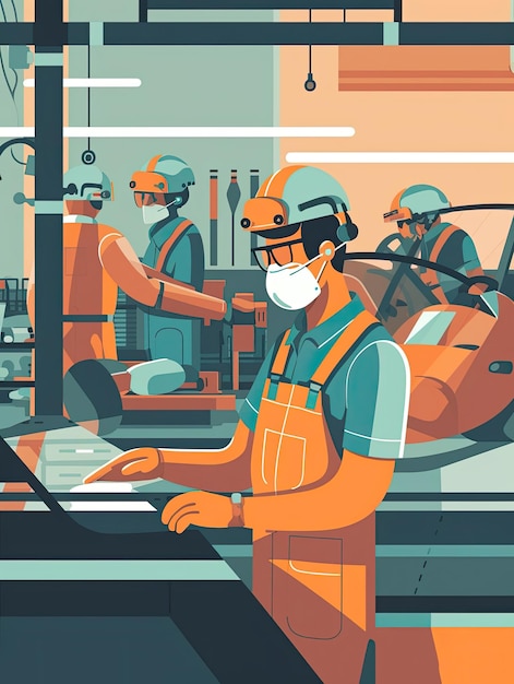 Premium AI Image | Automotive engineer working on a production line ... Premium AI Image | Automotive engineer working on a production line ...