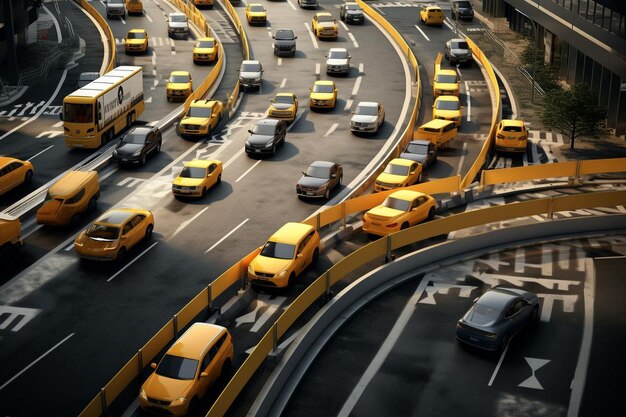 Autonomous Vehicles Streamlining Traffic | Premium AI-generated image Autonomous Vehicles Streamlining Traffic | Premium AI-generated image