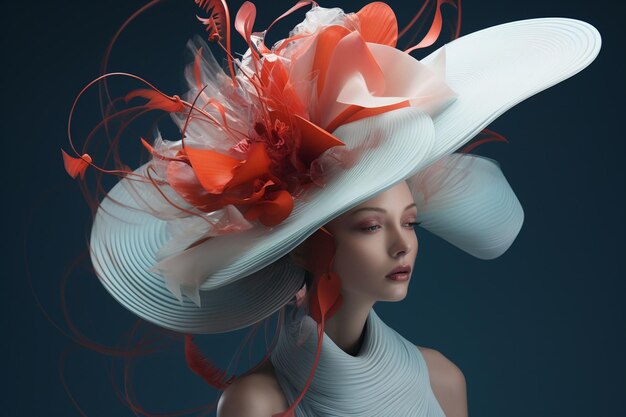 Premium Photo | Avantgarde and abstract artinspired hat design ... Premium Photo | Avantgarde and abstract artinspired hat design ...