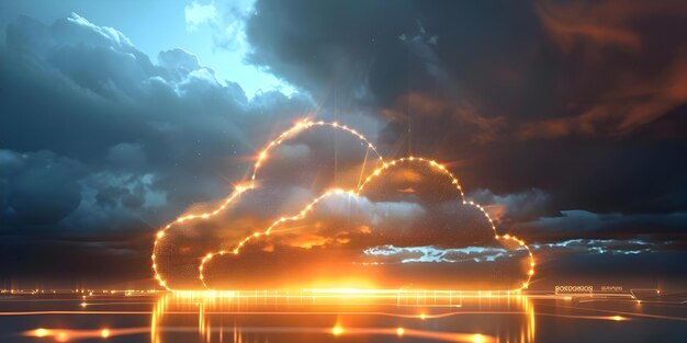 Background data processing technology for cloud computing using cloud storage circuit Concept ...