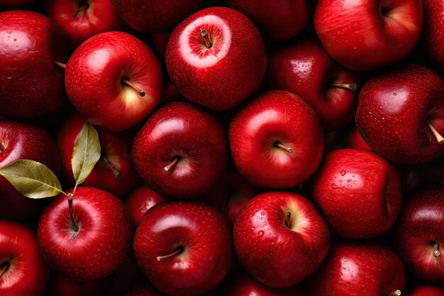 Premium Ai Image Background Of Red Apples