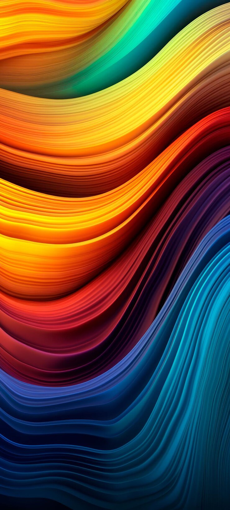 Premium Photo | Background with abstract colorful wavy shapes Premium Photo | Background with abstract colorful wavy shapes