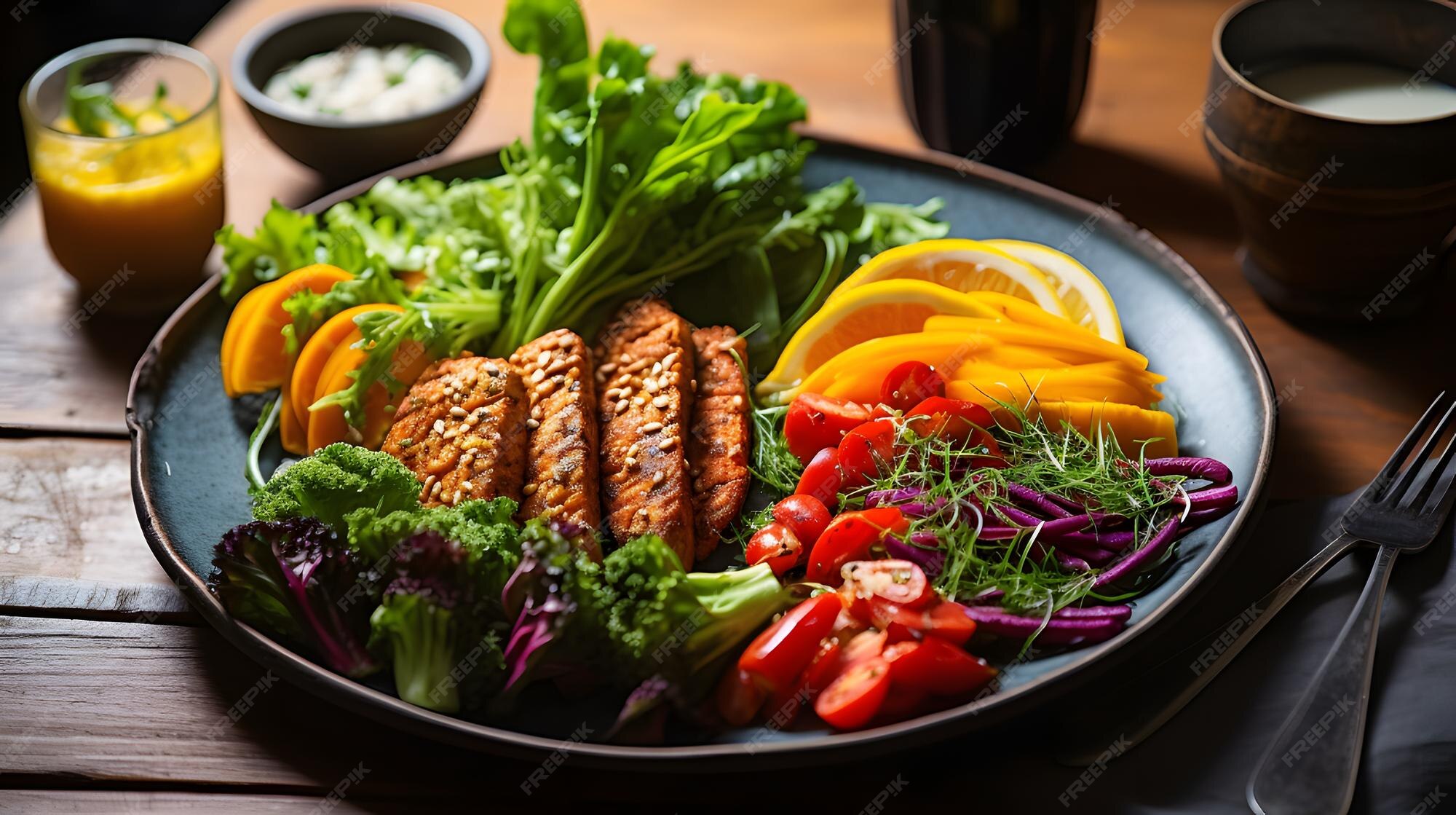 Premium Ai Image Balanced Vegan Meal Plan Ensuring Complete Nutrition