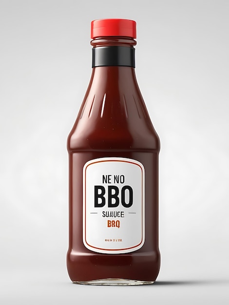 Bbq Sauce Bottle Mockup Premium Ai Generated Image